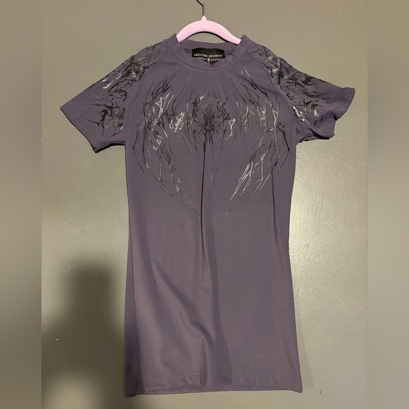 Shirts | Breathedivinity Void Tech Spider Corpse Compression Twilight Purple | Poshmark
